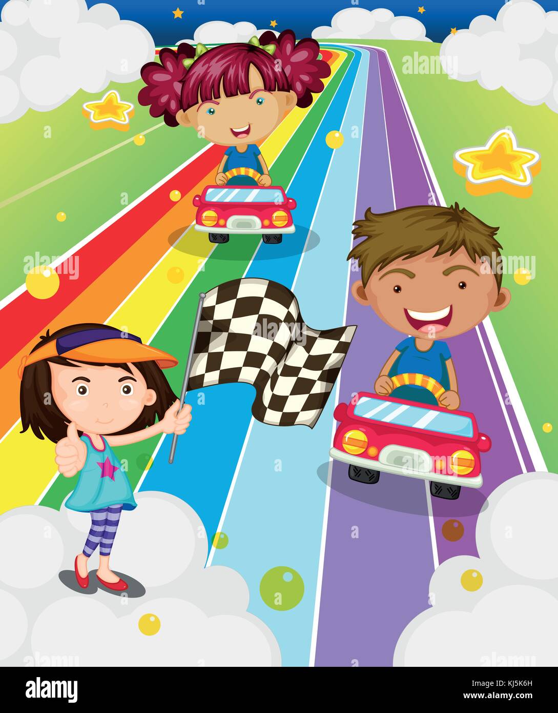 Kids Race Clipart
