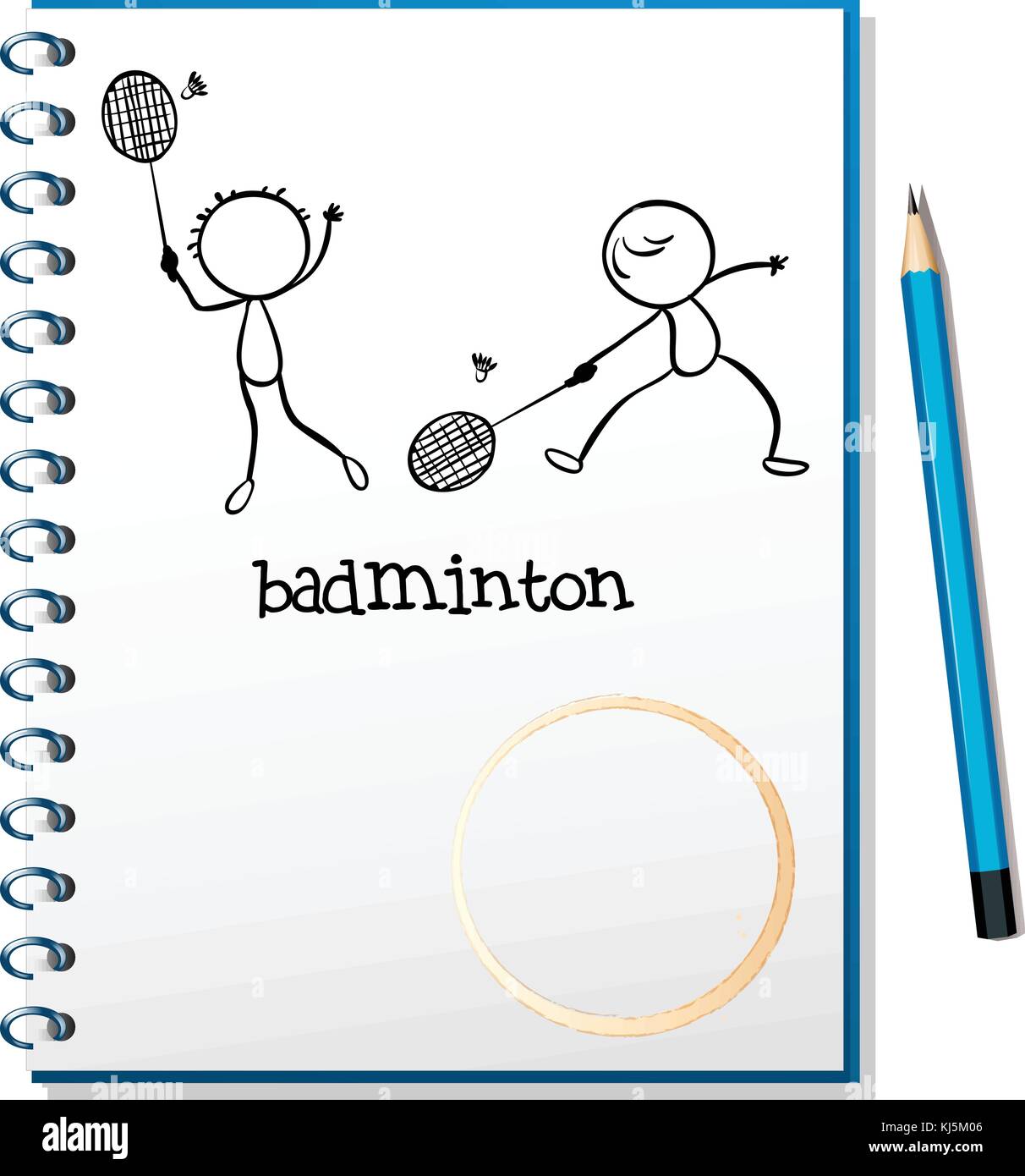 Indoor badminton Stock Vector Images - Alamy