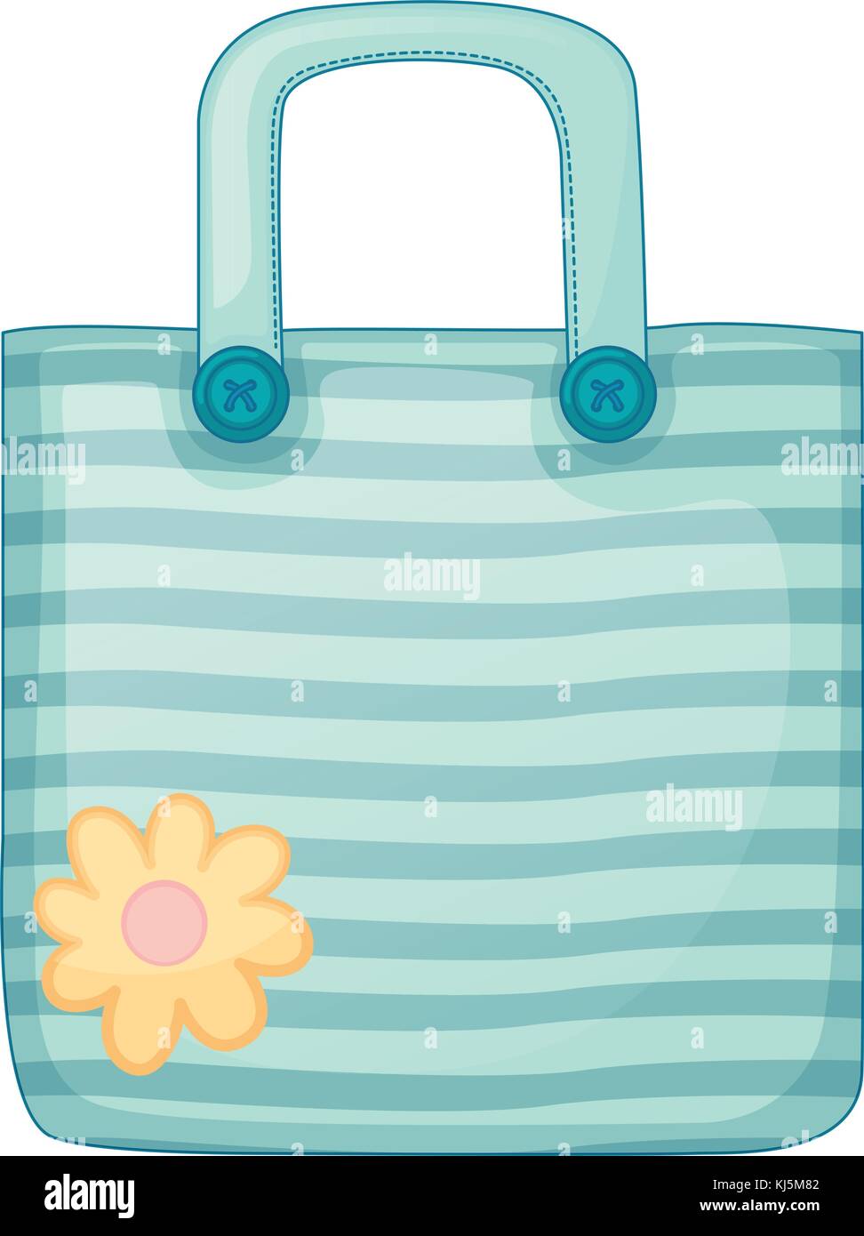 Illustration of a blue bag on a white background Stock Vector Image ...