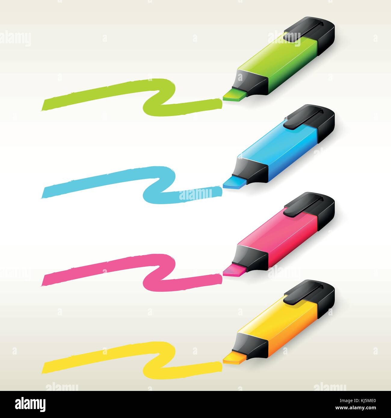 Four markers Stock Vector Images - Alamy