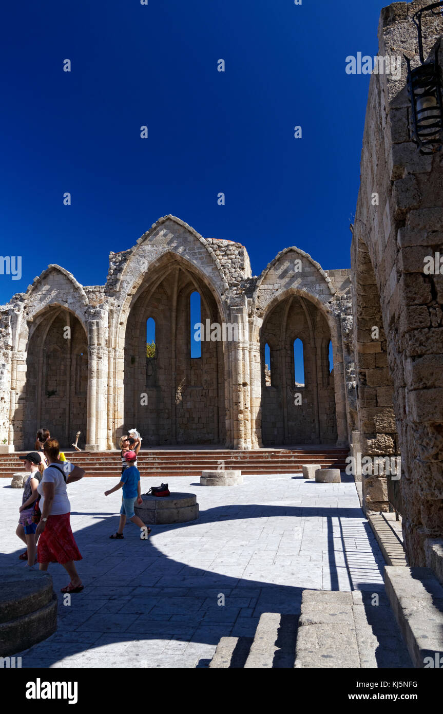 14th century, Church of the Virgin of the Burgh, Rhodes Old Town ...