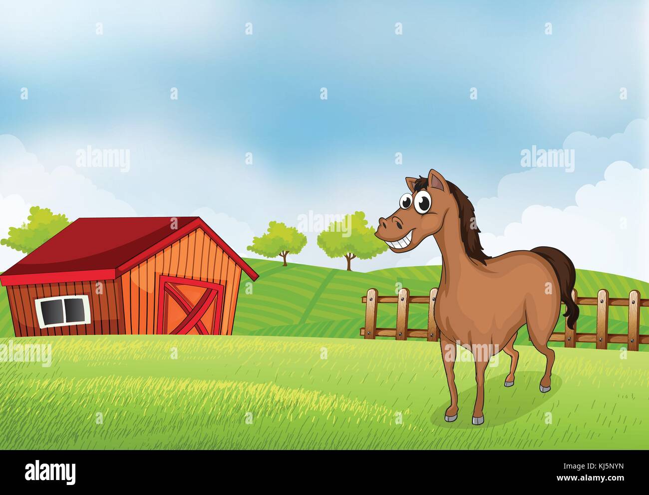 Cartoon Stable Barn