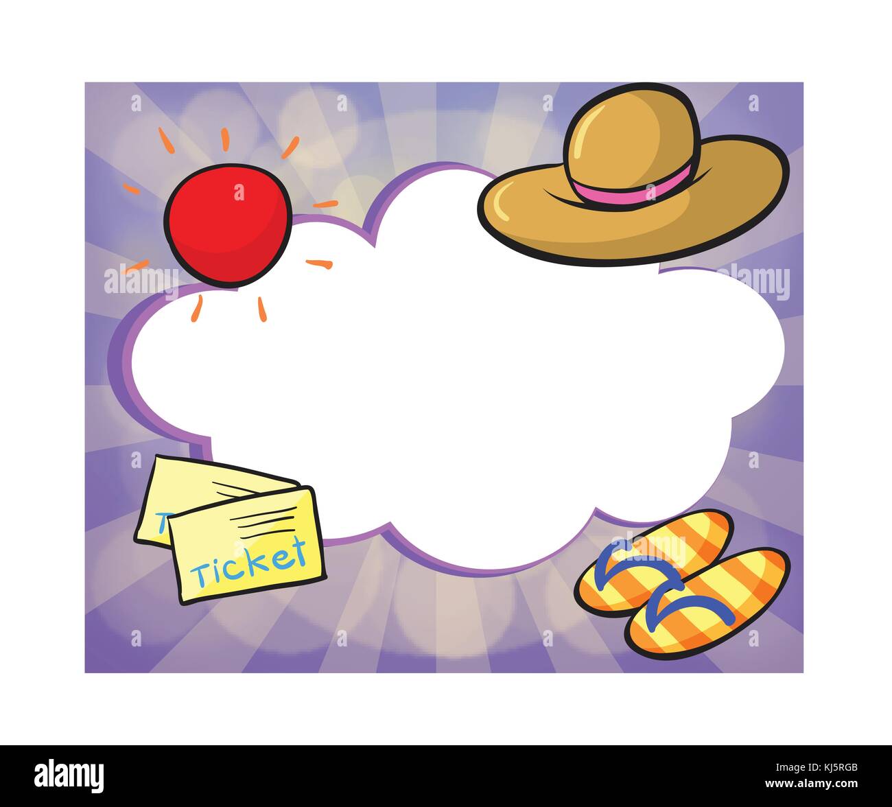 Illustration of an empty cloud template Stock Vector Image & Art - Alamy