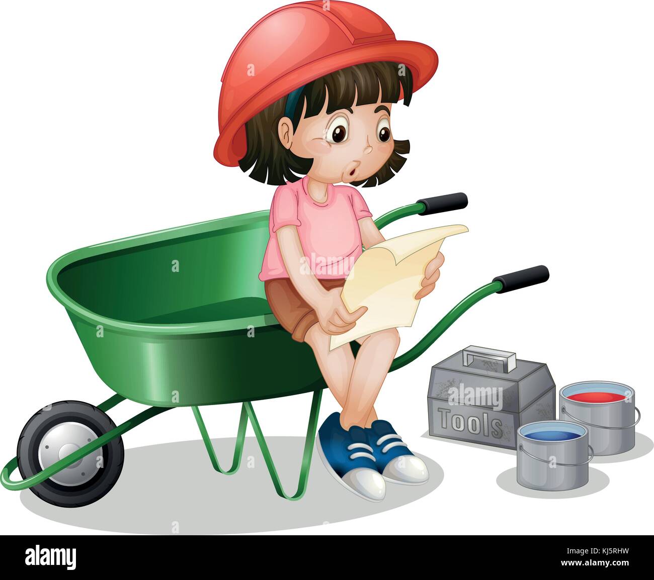 Reading plan on paper Stock Vector Images - Alamy