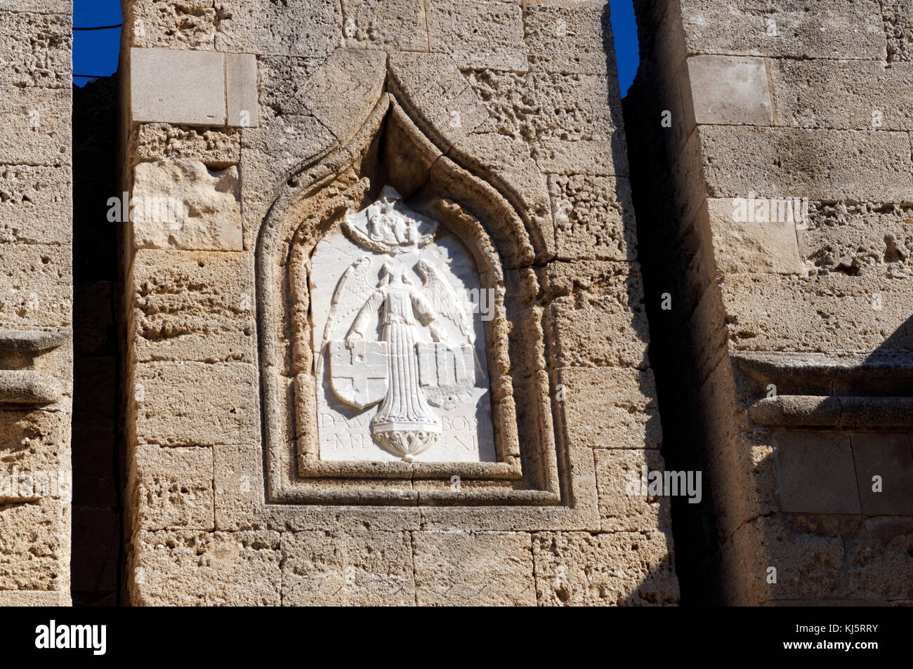 Bas-Relief sculpture, D'Amboise Gate, Rhodes Old Town, Rhodes ...