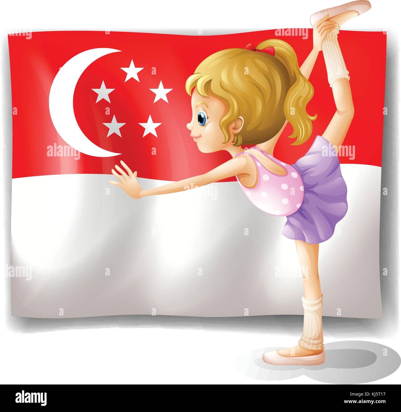 Gymnast clipart Stock Vector Images - Alamy