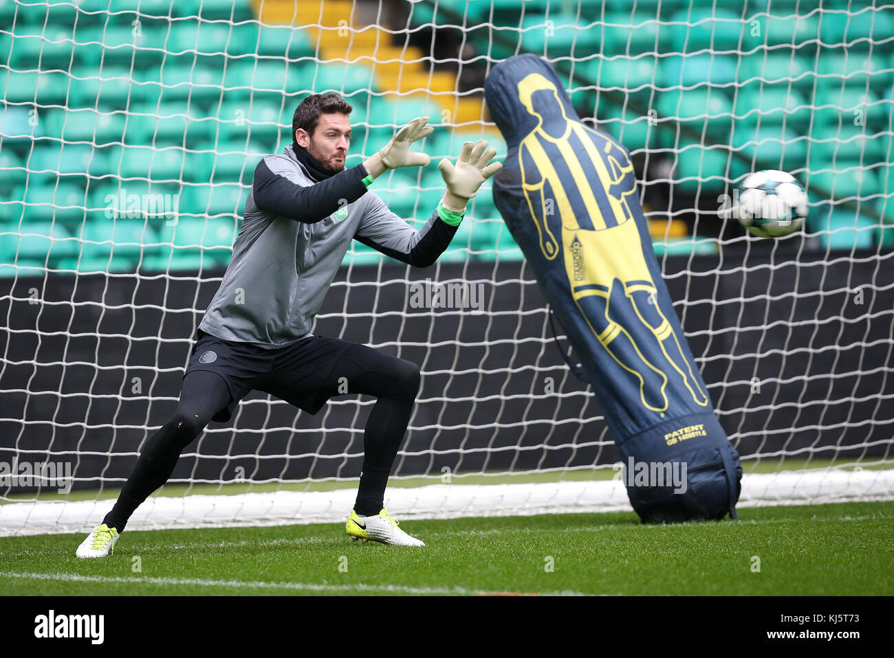 Celtic goalkeeper Craig Gordon during the training session at Celtic ...