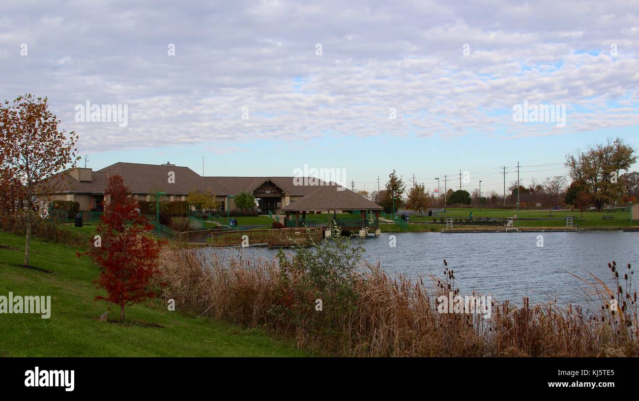 The autumn scenes in the month of gloomy November Stock Photo - Alamy