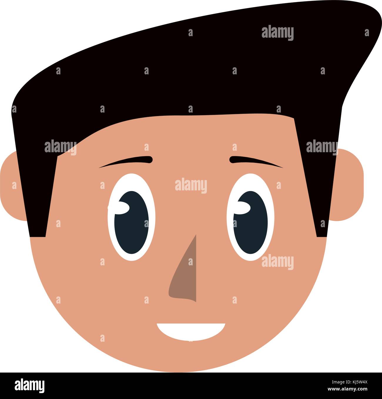 Cute guy face cartoon Stock Vector Image & Art - Alamy