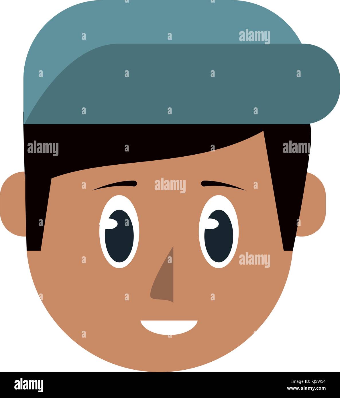 Cute guy face cartoon Stock Vector Image & Art - Alamy