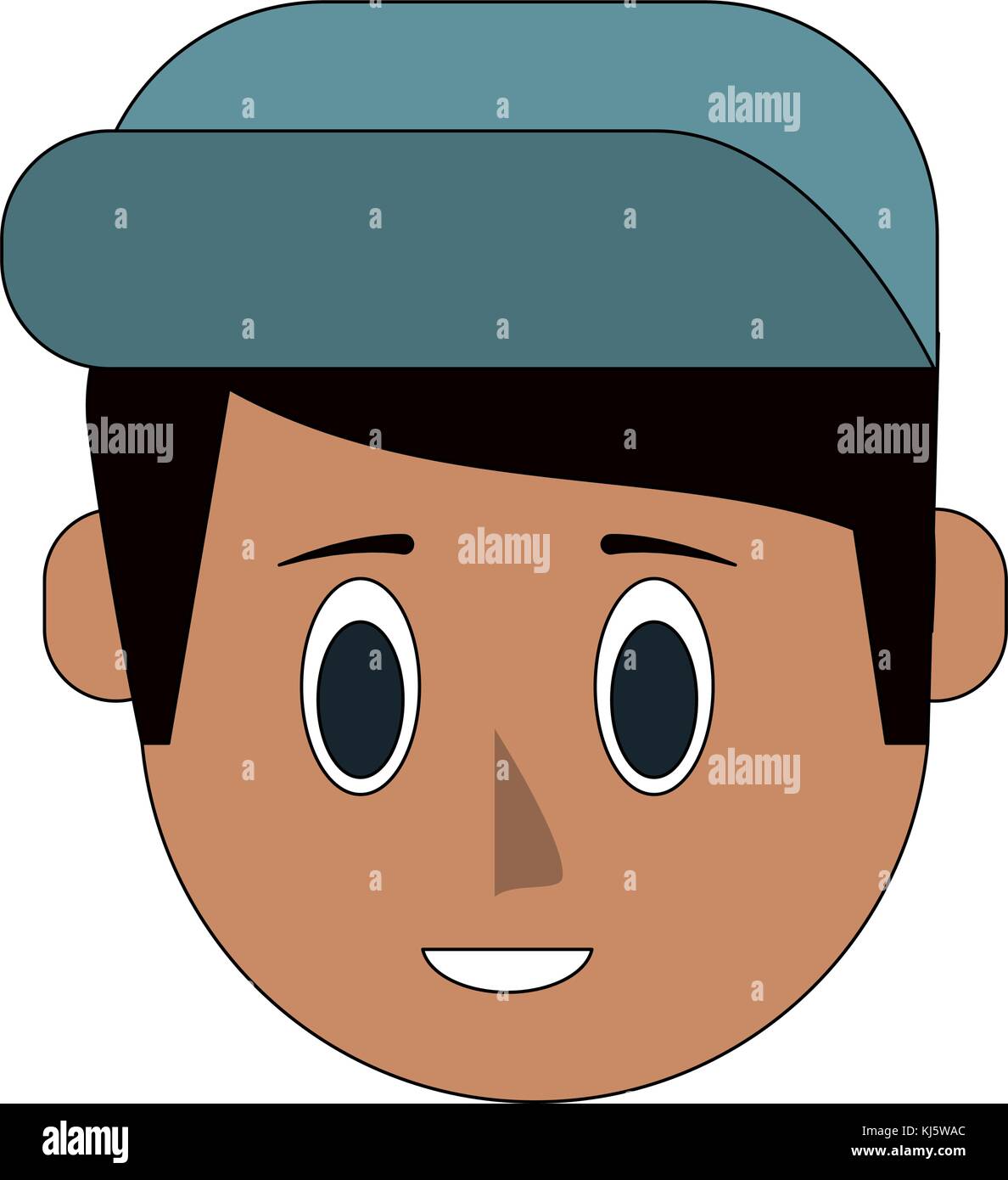 Cute guy face cartoon Stock Vector Image & Art - Alamy