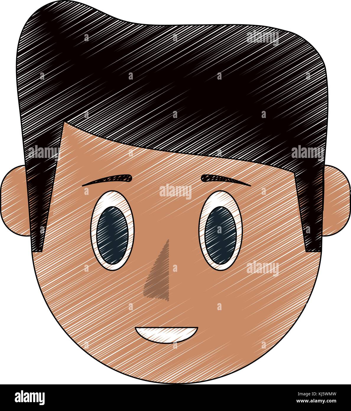 Cute guy face cartoon Stock Vector Image & Art - Alamy