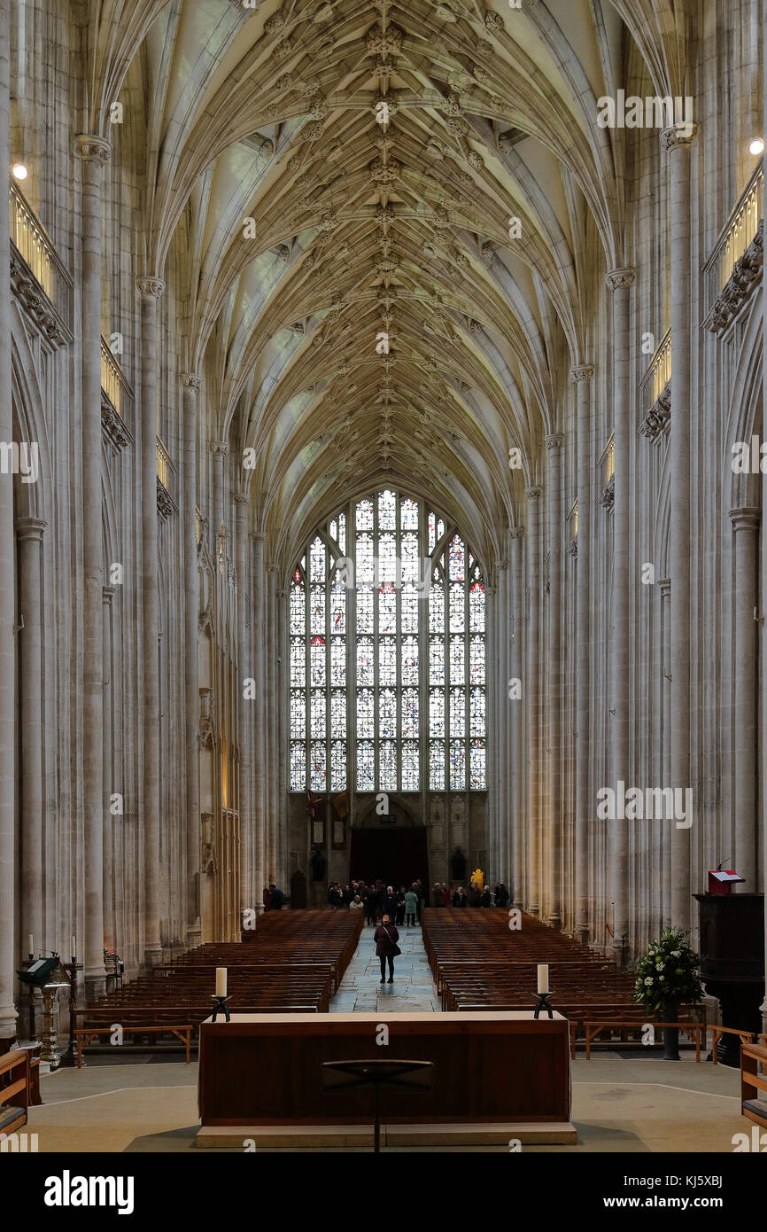 Winchester cathedral interior hi-res stock photography and images - Alamy