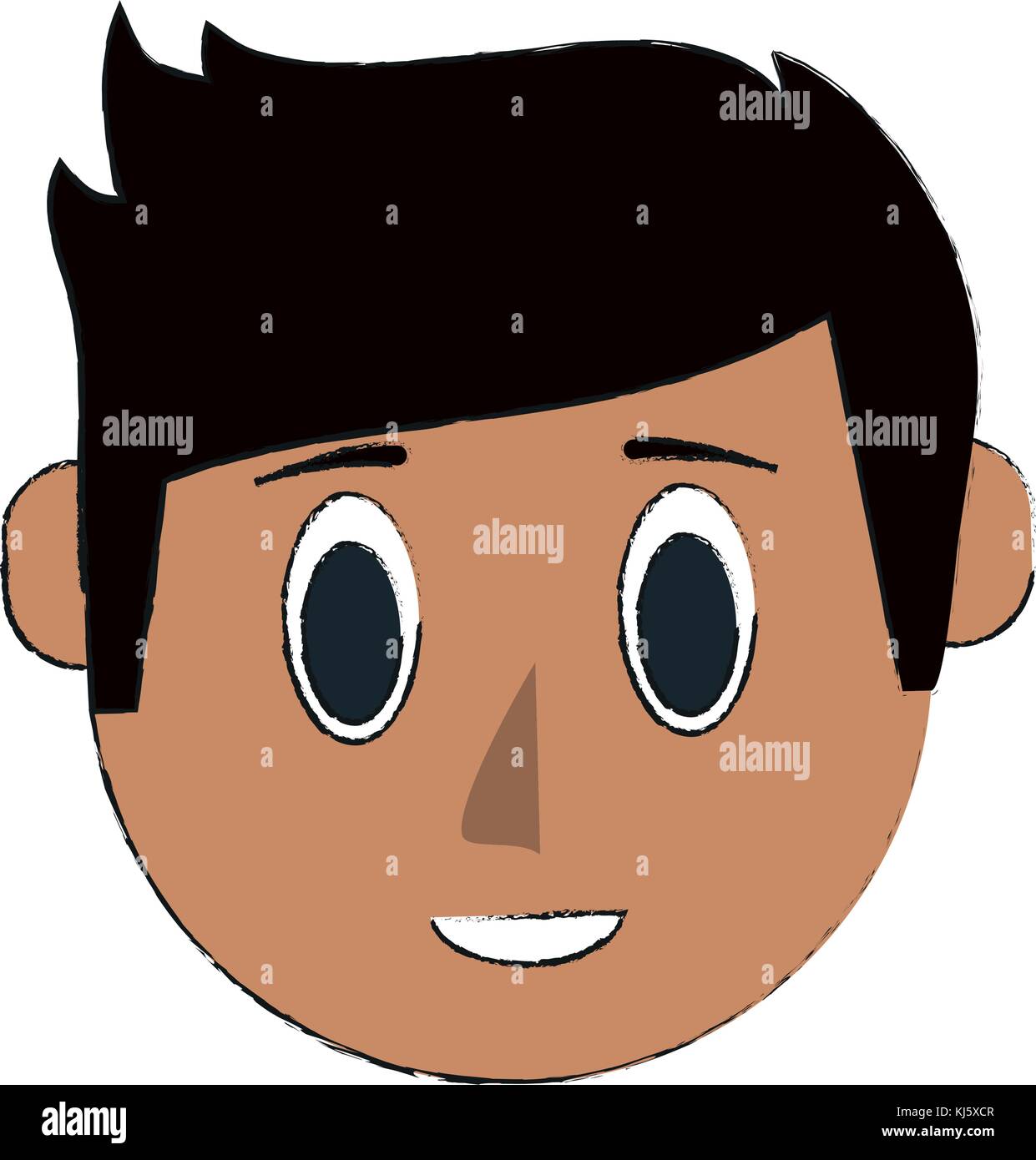 Cute guy face cartoon Stock Vector Image & Art - Alamy