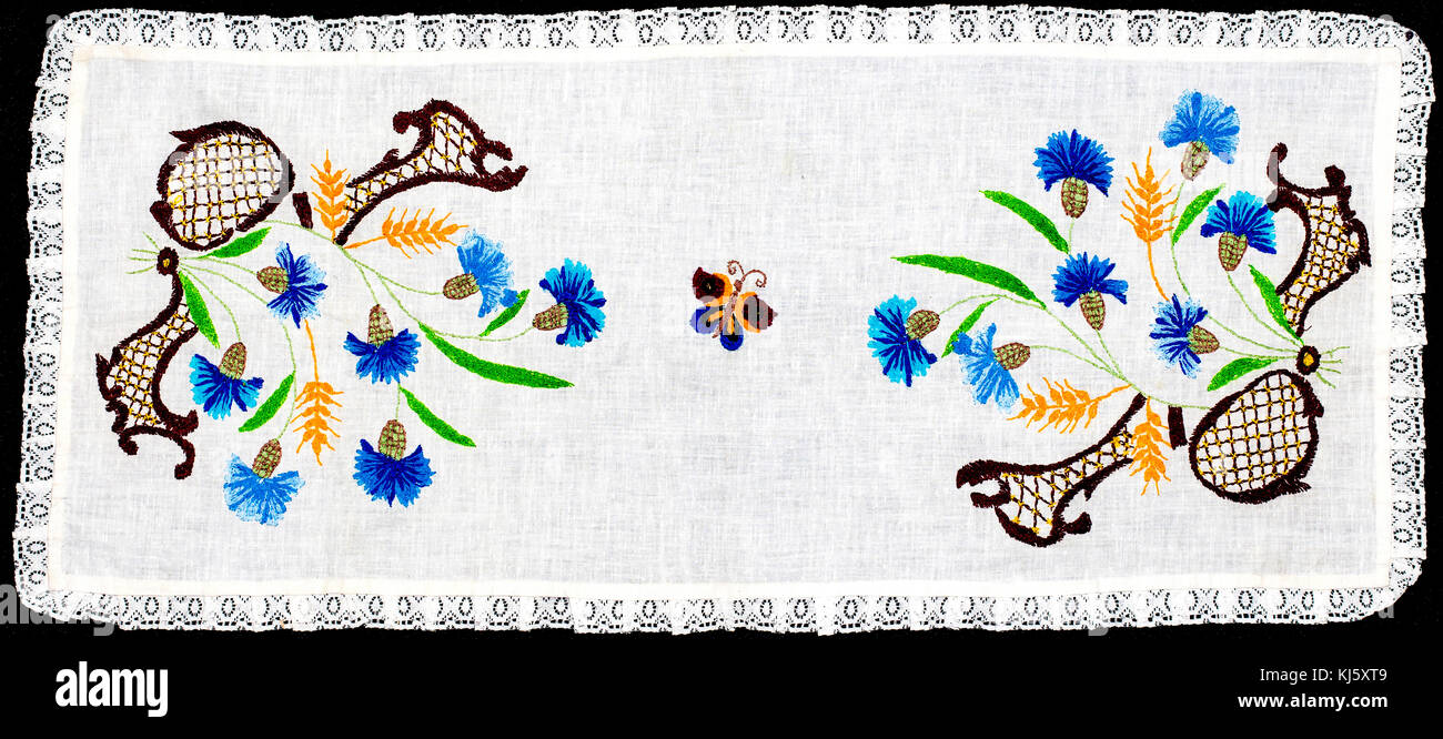 Ukrainian folk embroidery, handmade Stock Photo - Alamy