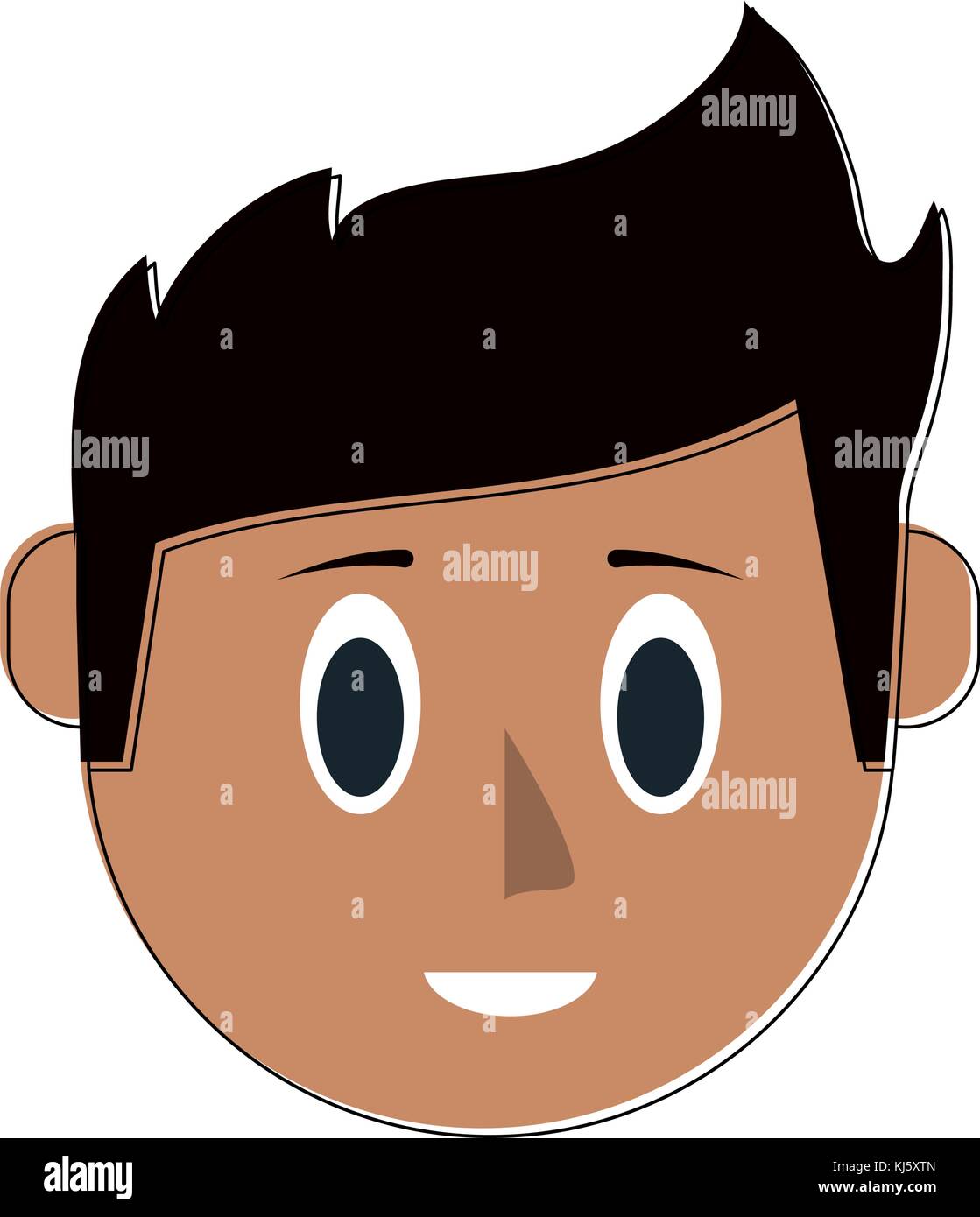 Cute guy face cartoon Stock Vector Image & Art - Alamy