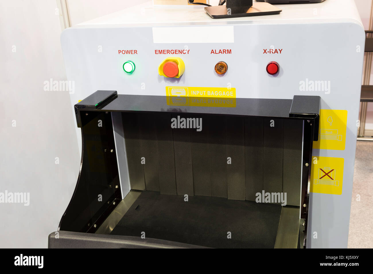 X-ray unit for airport ; control panel Stock Photo - Alamy