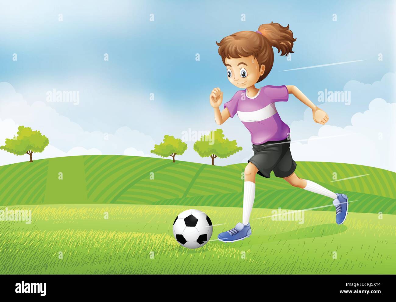 Ricefield girl Stock Vector Images - Alamy