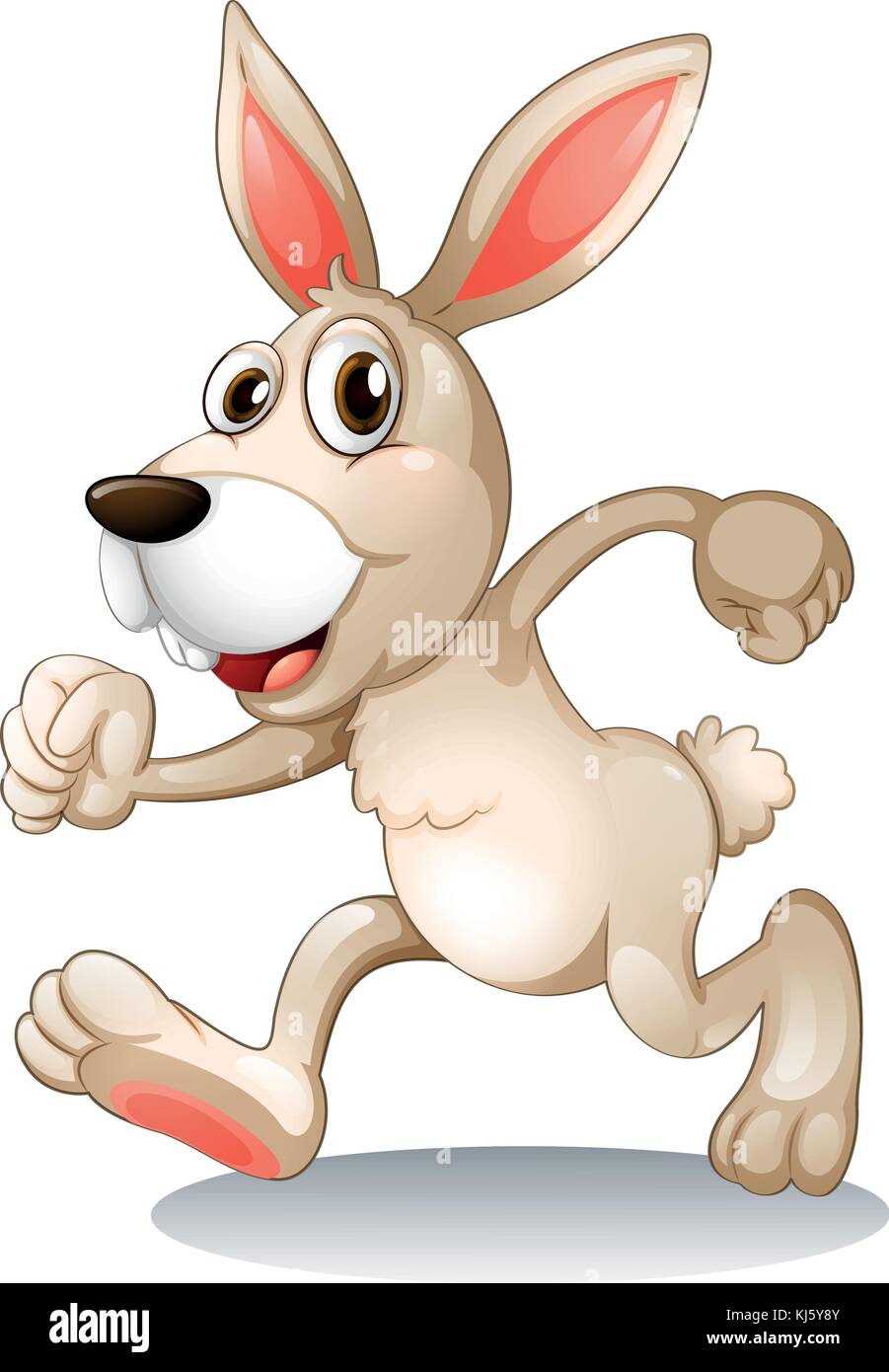 Illustration of a male rabbit on a white background Stock Vector Image ...