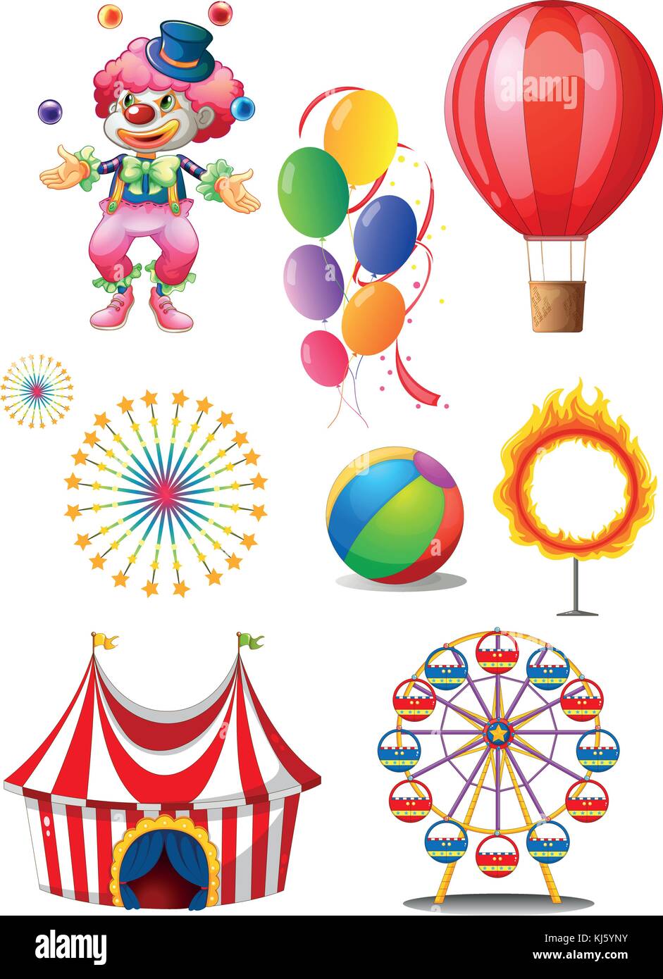 Carnival float wheel Stock Vector Images - Alamy