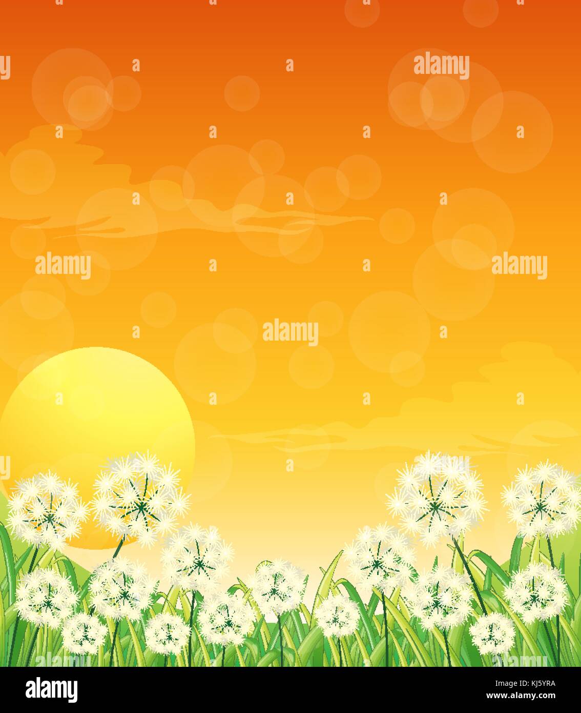 Illustration of a special paper with a sunset design Stock Vector Image ...