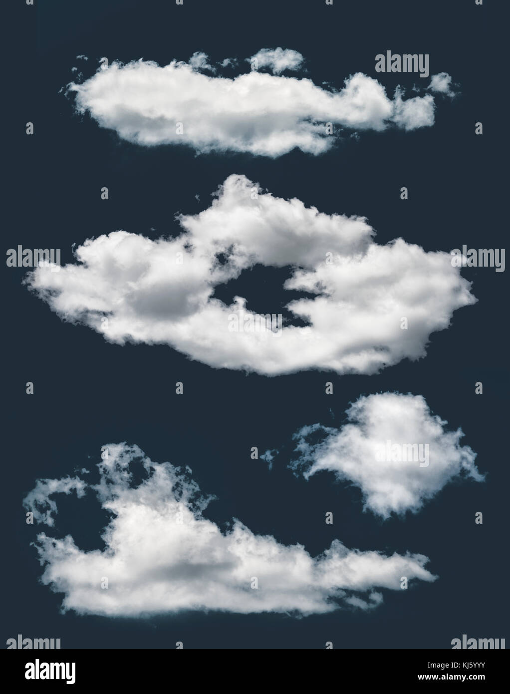 Isolated clouds on dark background Stock Photo - Alamy