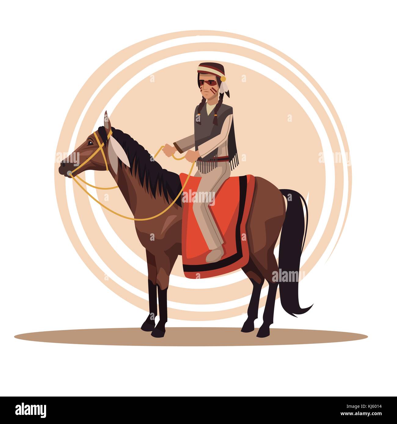 American indians cartoon Stock Vector Image & Art - Alamy