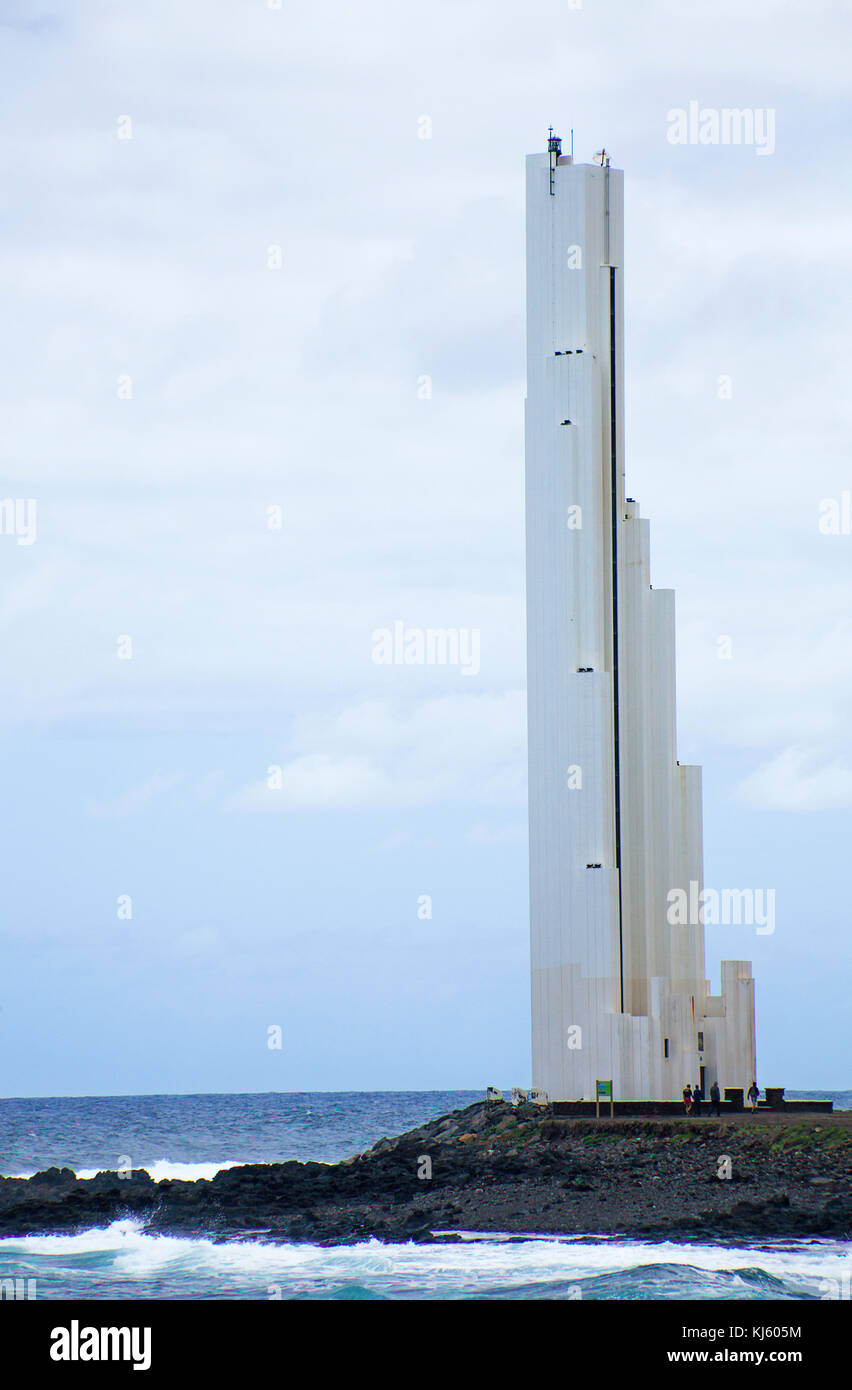 Faro de Punta del Hidalgo, futuristic lighthouse at Punta del Hidalgo ...