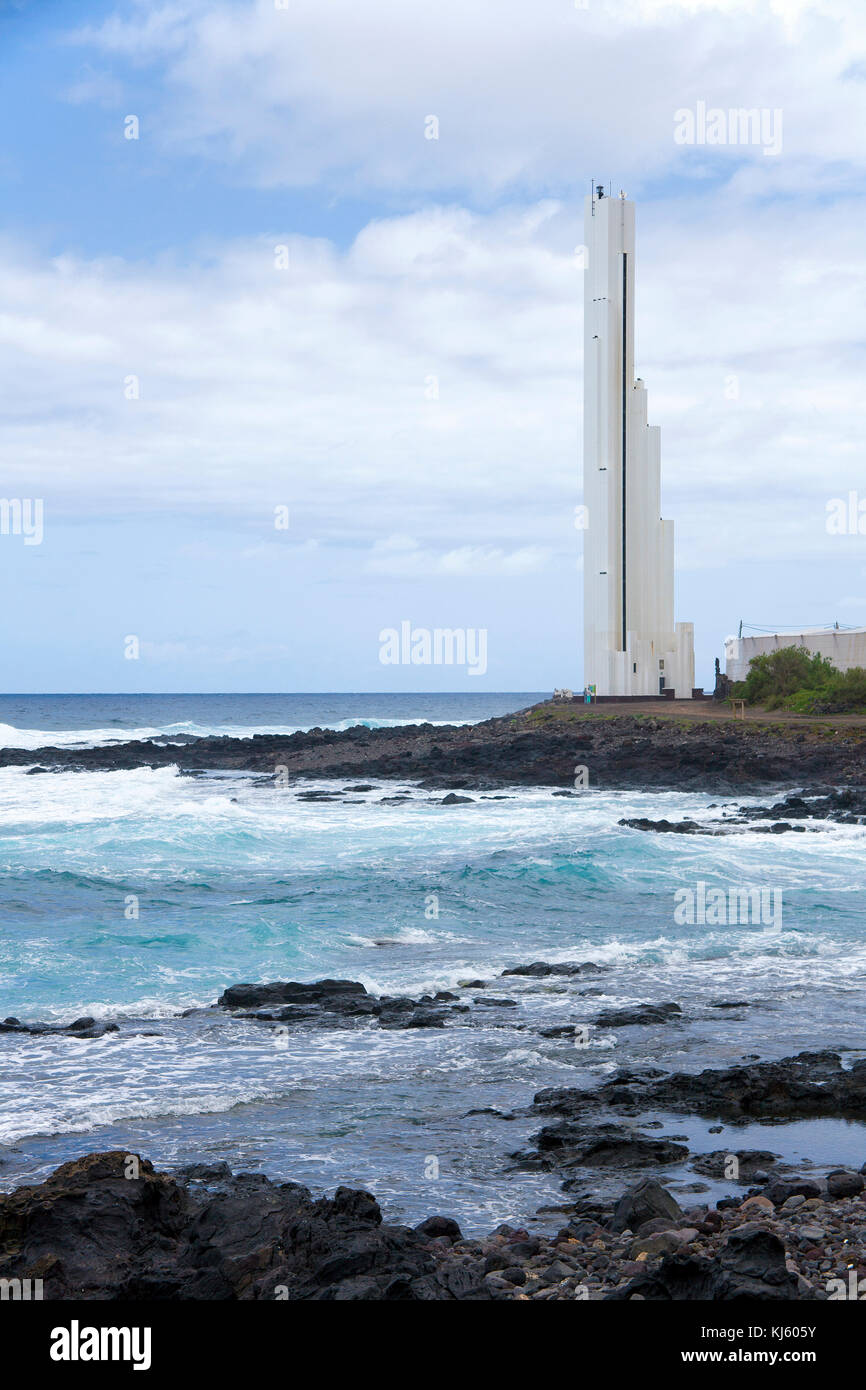 Faro de Punta del Hidalgo, futuristic lighthouse at Punta del Hidalgo ...
