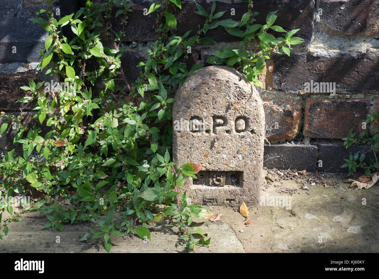 GPO marker stone Stock Photo - Alamy
