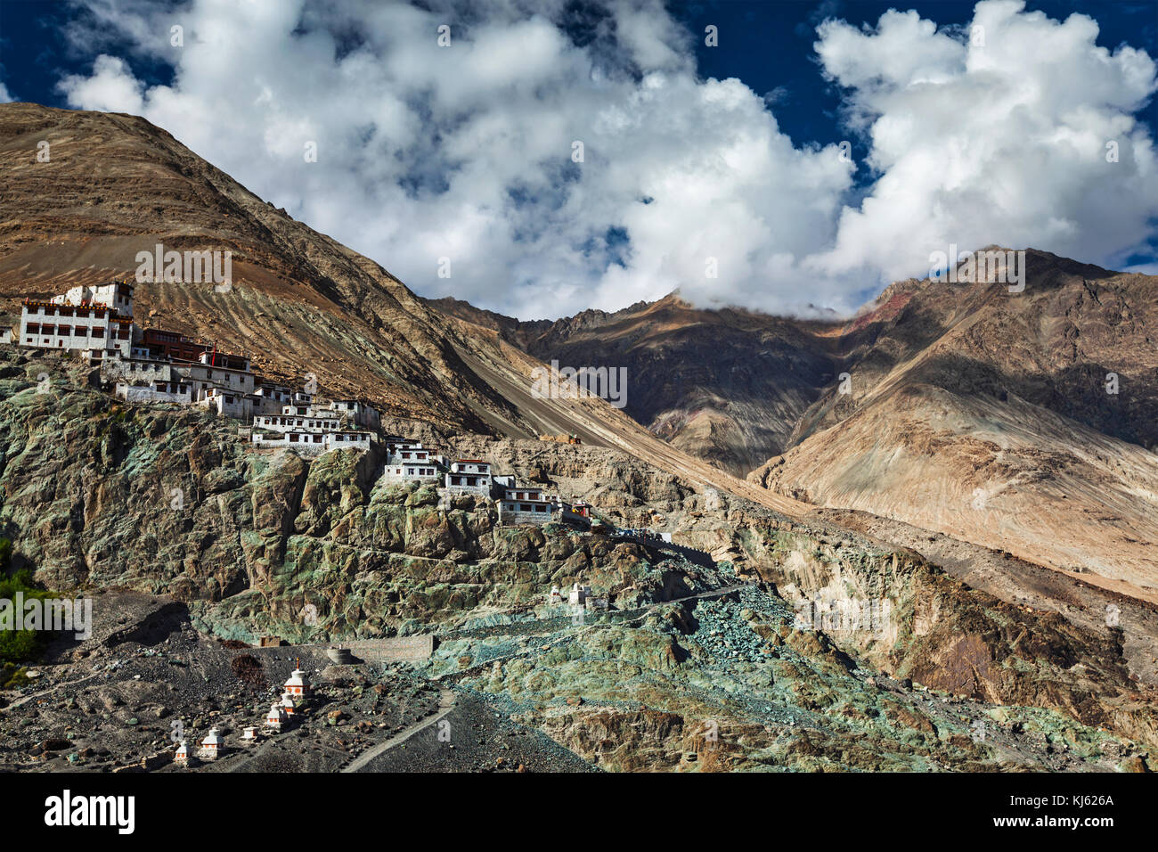 Diskit Gompa (Tibetan Buddhist monastery) is the oldest and largest ...