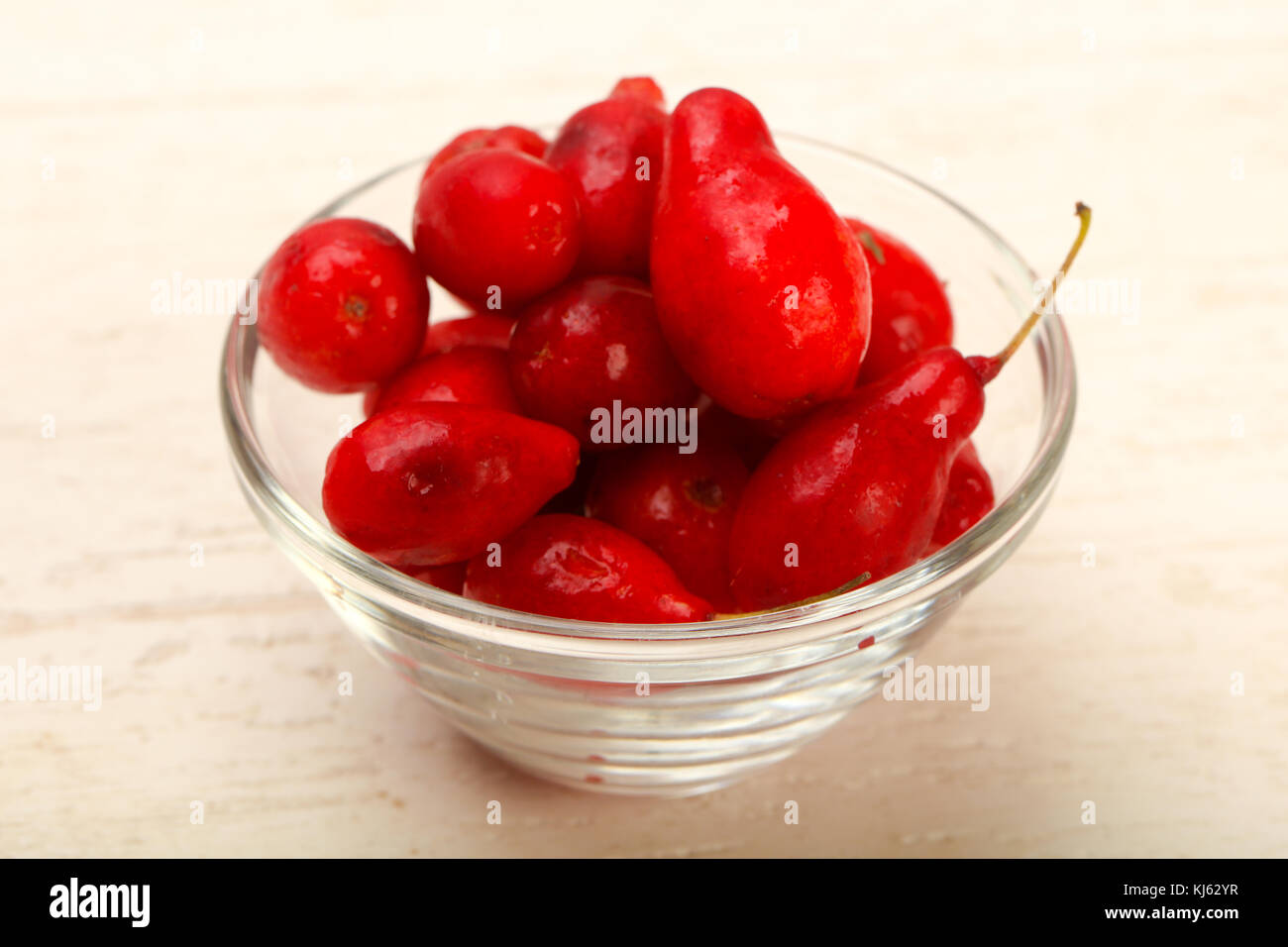The cornel fruit Stock Photo - Alamy