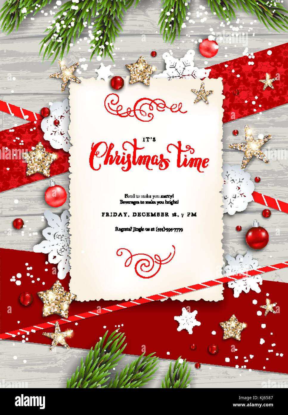 Happy holiday card invitation Stock Vector Image & Art - Alamy