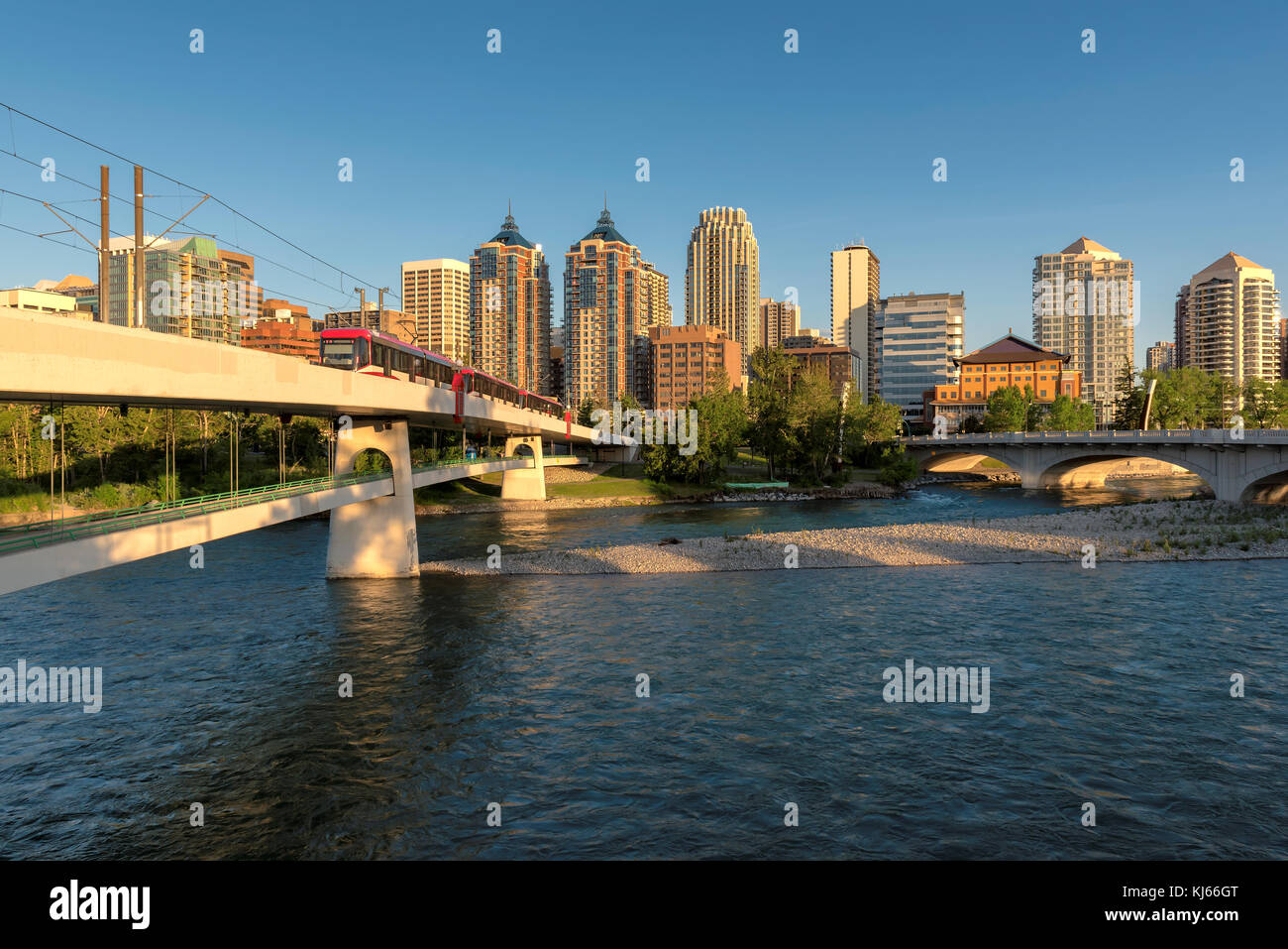 Calgary skyline on a summer sunset Stock Photo - Alamy