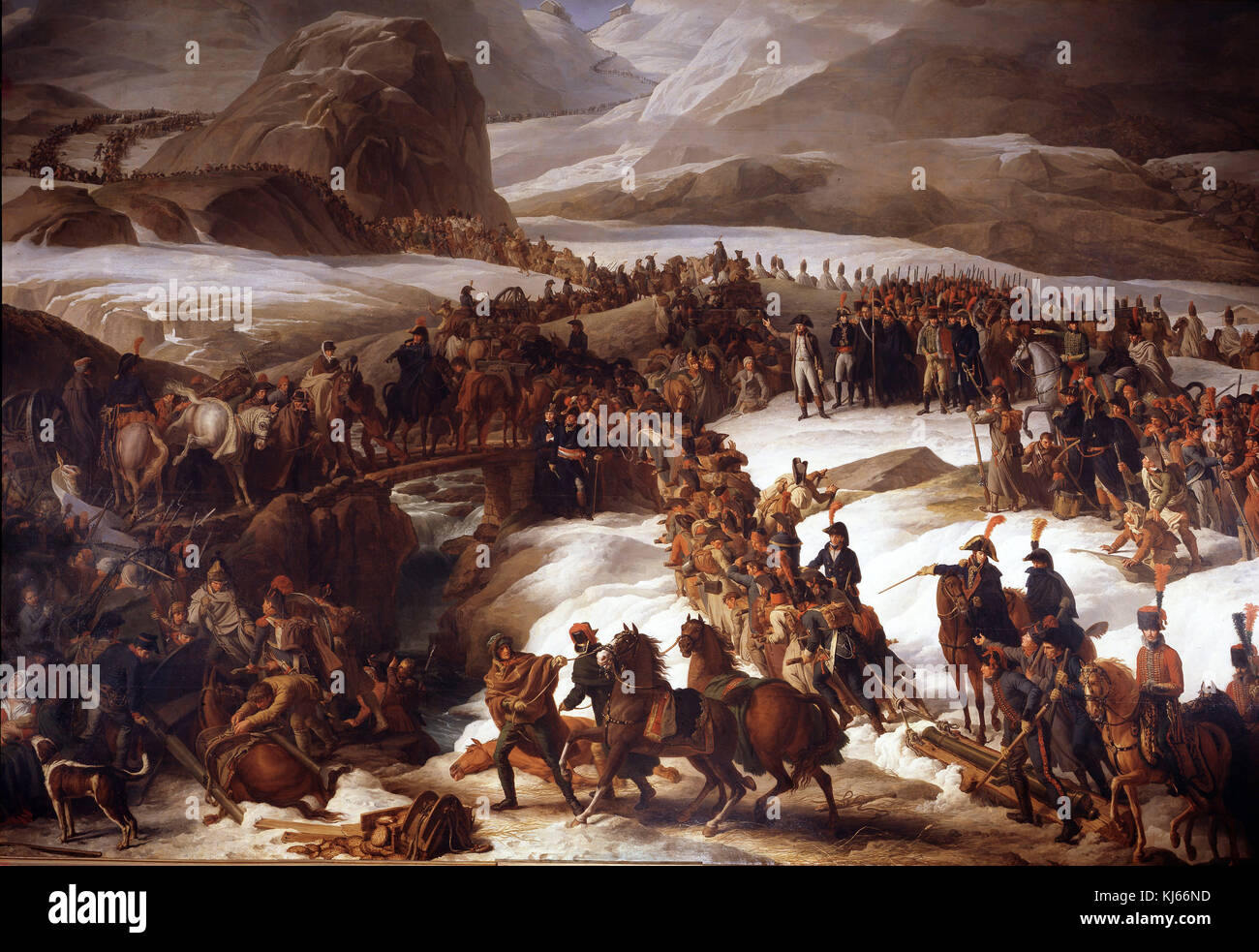 Charles Thévenin - The French Army Crossing the Grand St. Bernard (20 ...