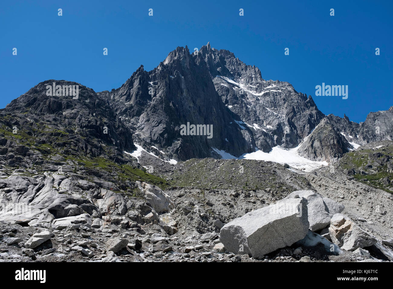 Chamonix-Mont-Blanc (Upper Savoy, French Alps, eastern France). The ...
