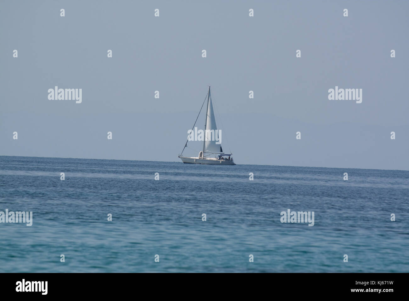 Sailboat at sea Stock Photo - Alamy