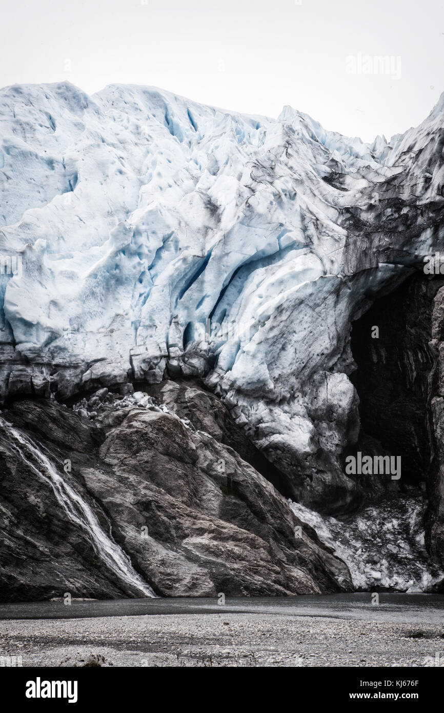 Glacier, Parque Nacional Alberto de Agostini, Chile Stock Photo - Alamy