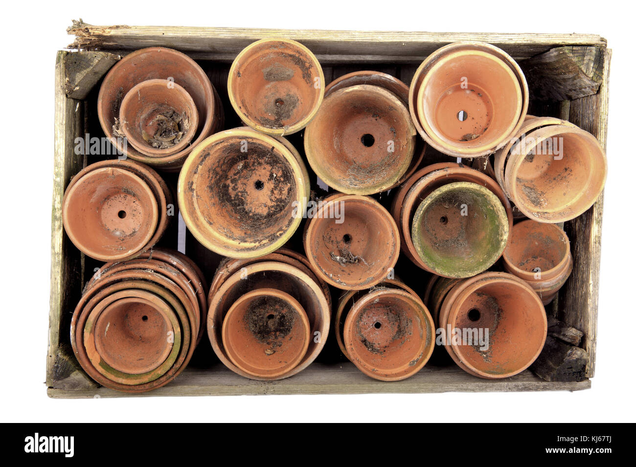 Vintage garden pots Cut Out Stock Images & Pictures - Alamy