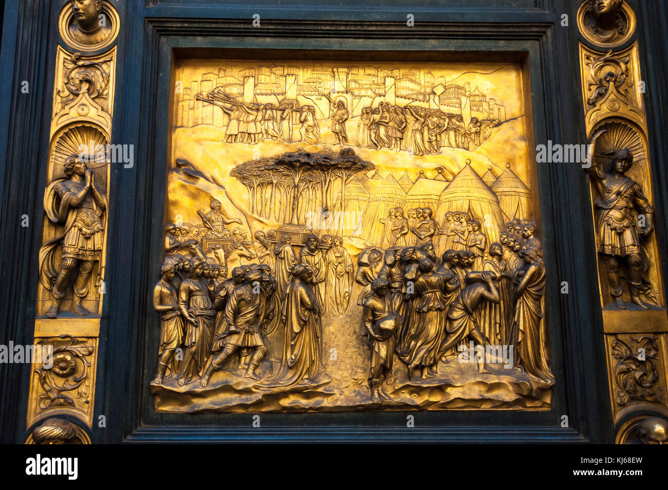 Gates of Paradise Detail of the Bronze Door of the Baptistery in ...