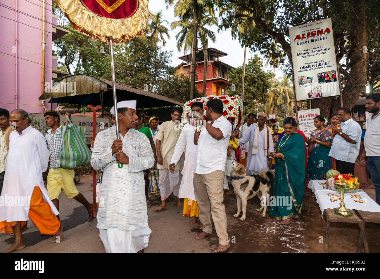 Arpora Hindu festival Stock Photo - Alamy