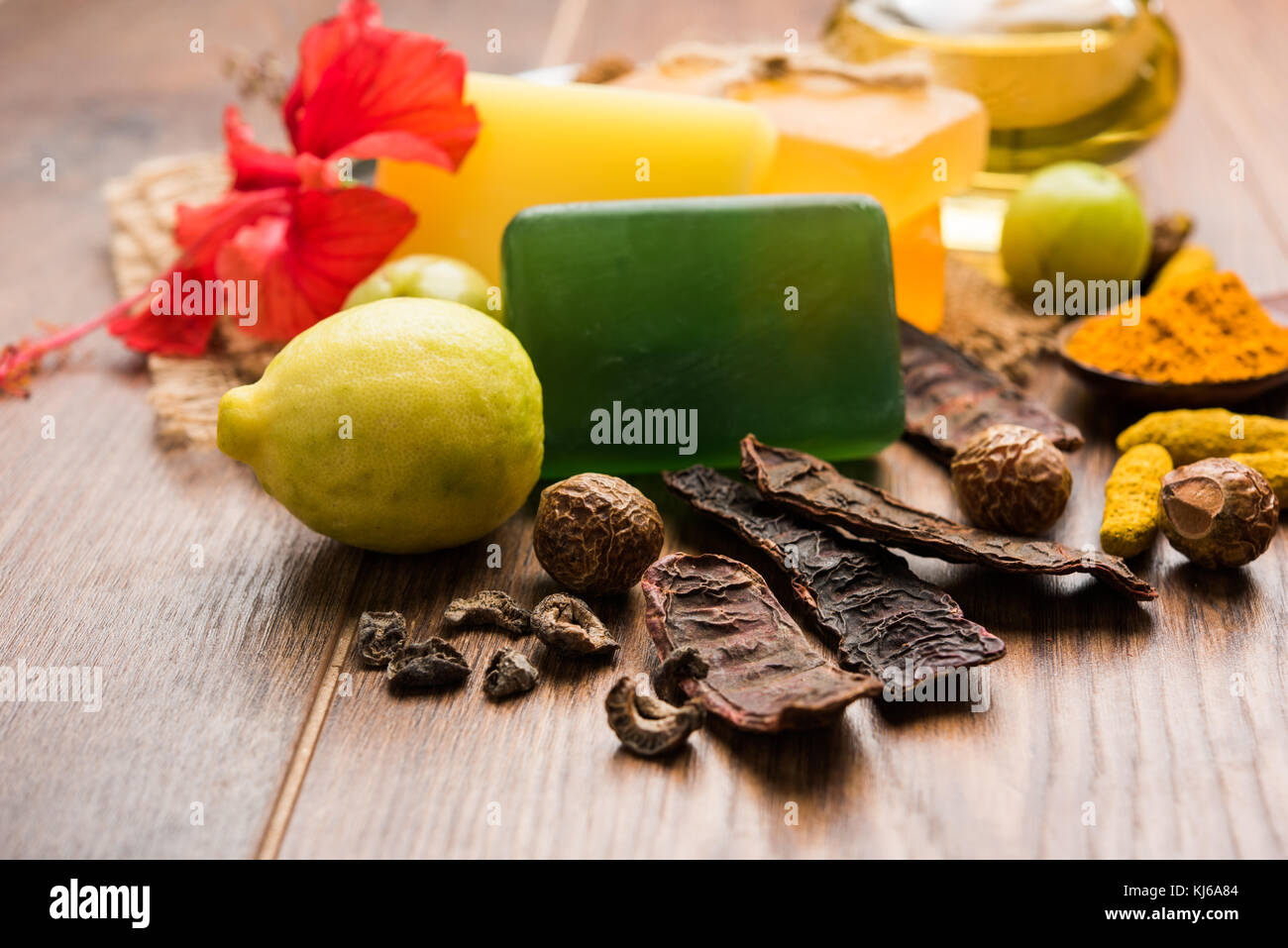 Indian Ayurvedic Soap or Handmade bath-soap with Herbs like shikakai ...