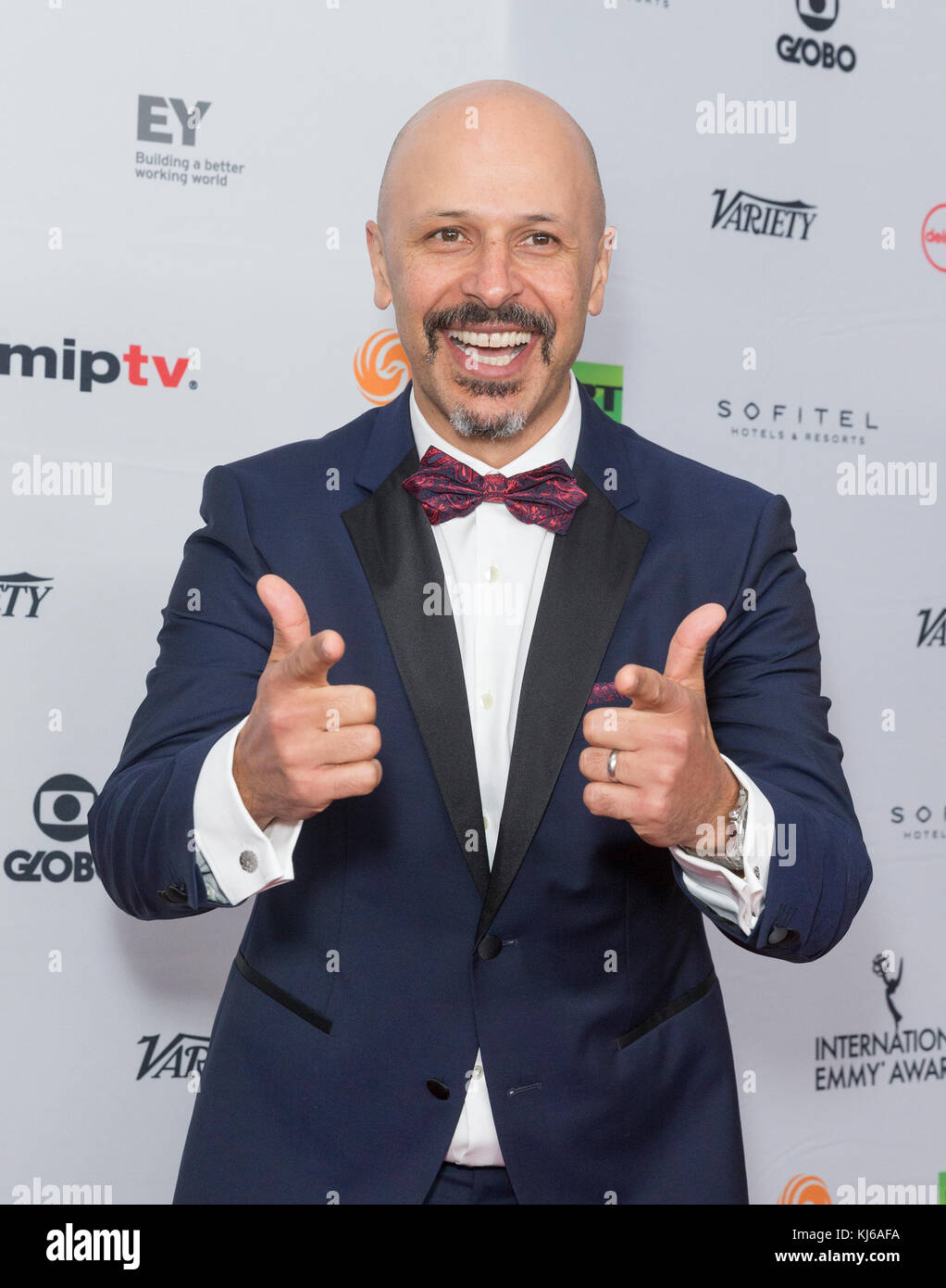 Maz Jobrani attends 2017 International Emmy Awards at Hilton Hotel ...