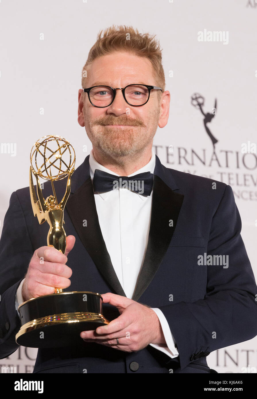 Kenneth Branagh winner best actor poses on stage at press room for 2017 ...