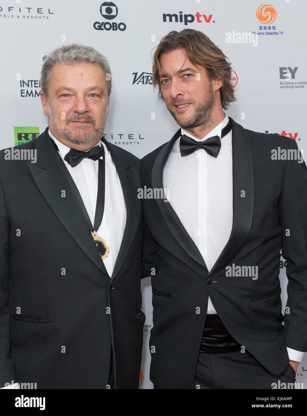 Gilles Galud & Leonard Glowinski attend 2017 International Emmy Awards ...