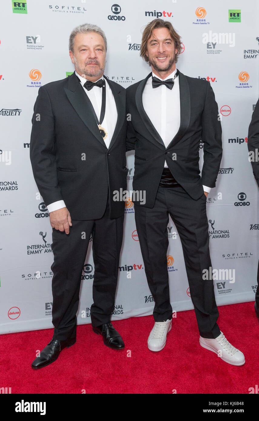 Gilles Galud & Leonard Glowinski attend 2017 International Emmy Awards ...