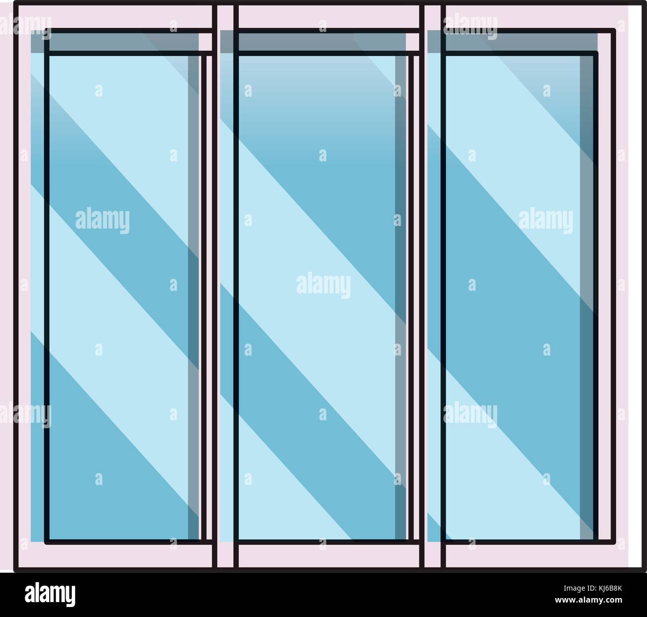 Window of interior home house and view theme Isolated design Vector ...