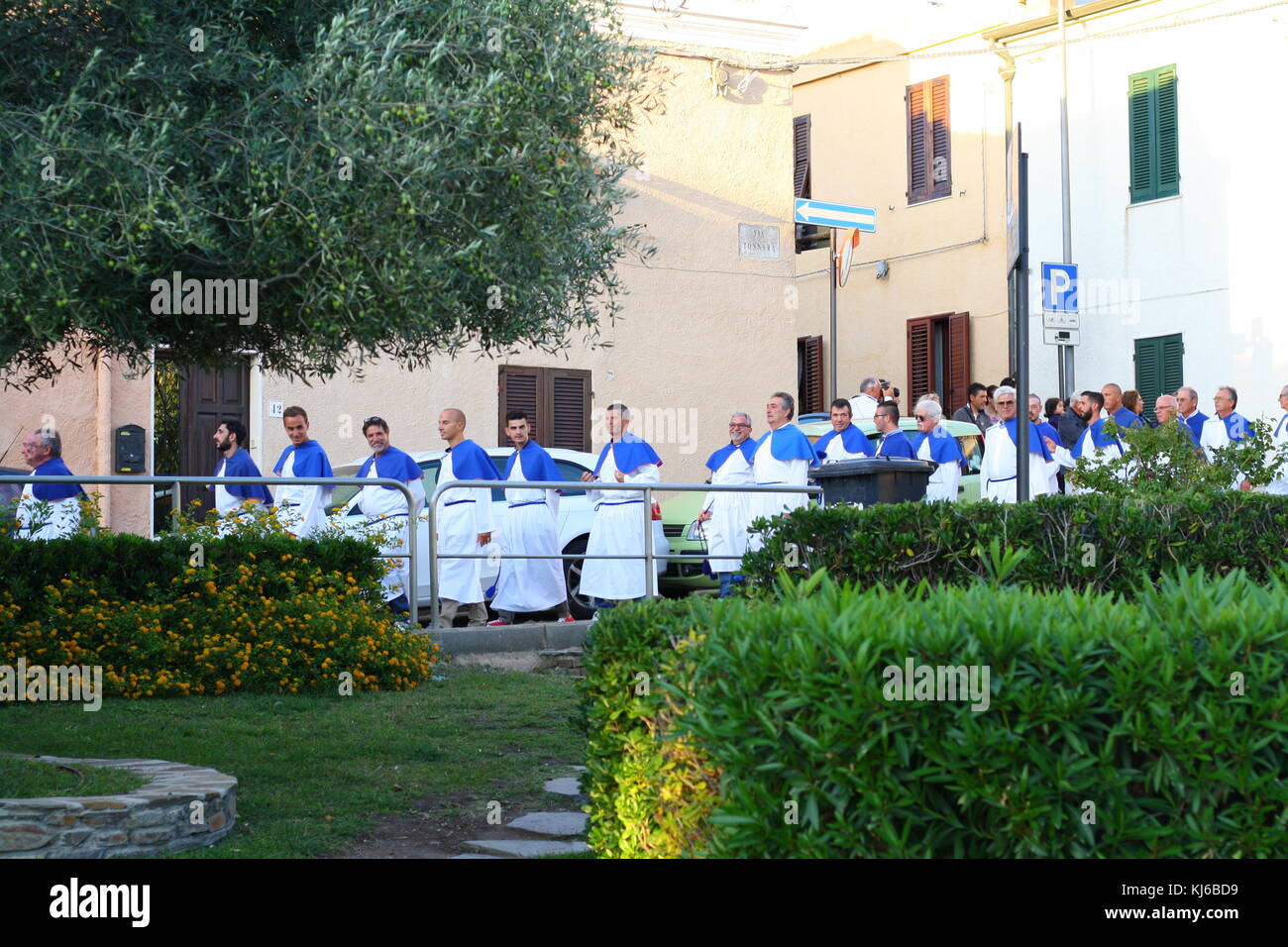 A religious festival with marching people on the street Stock Photo - Alamy