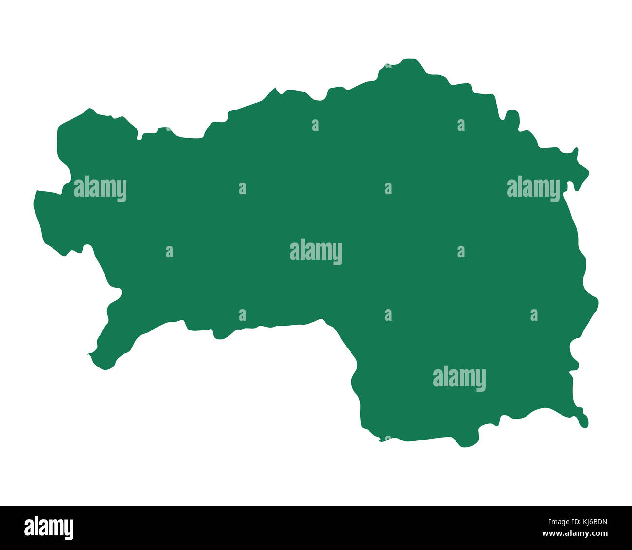Map of Styria Stock Photo - Alamy