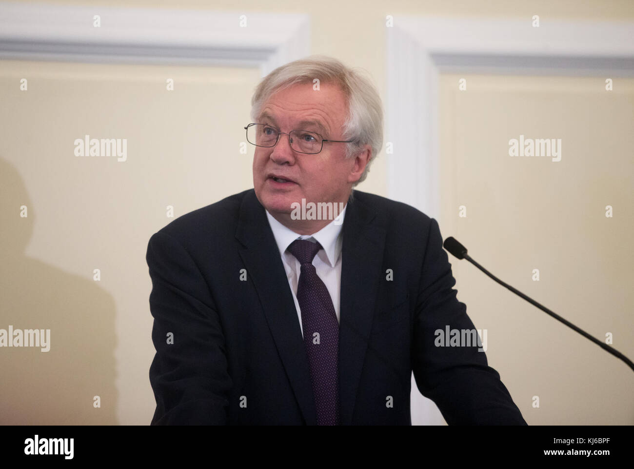 Secretary of State for Exiting the European Union, David Davis ...